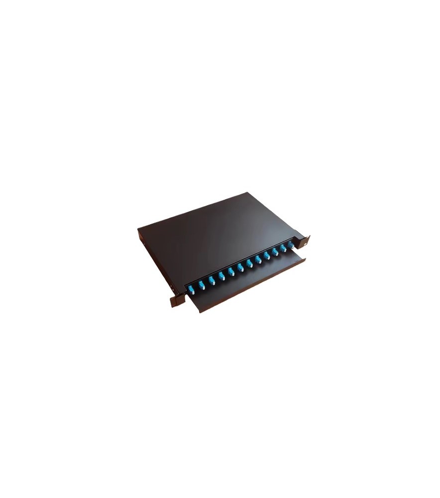 Patchpanel 12 porturi LC/UPC duplex complet echipat ( 24 fibre )