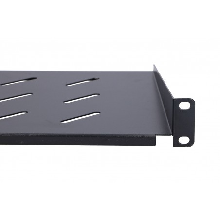 Tava fixa rack ( raft ) 350mm 1U, 19" Neagra