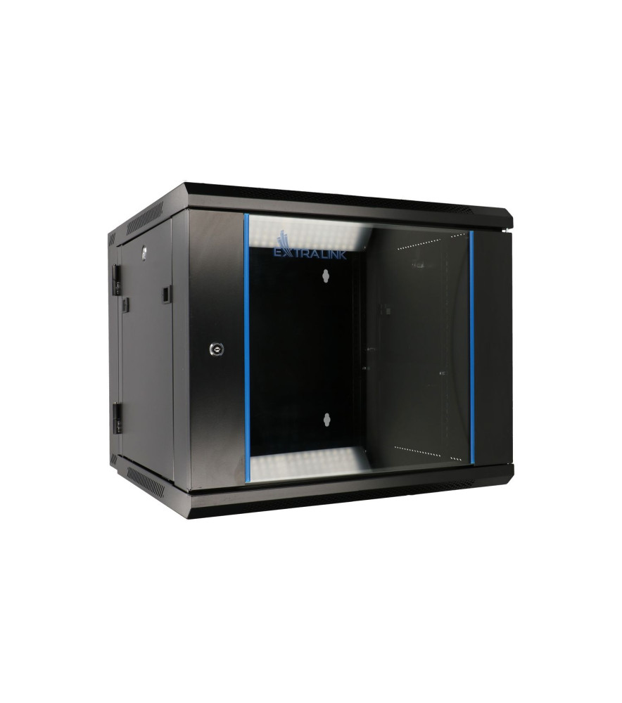 Extralink 9U 600x600 AZH Black | Rackmount cabinet | wall mounted ...